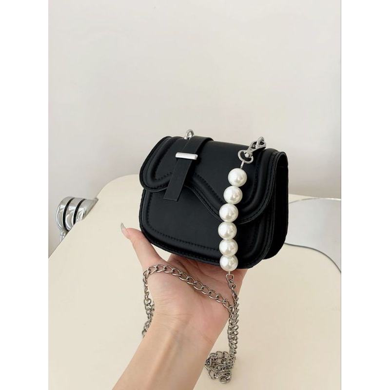 Jual Tas Selempang Wanita Mini Chiby Pearl - Slingbag Tali Rantay ...