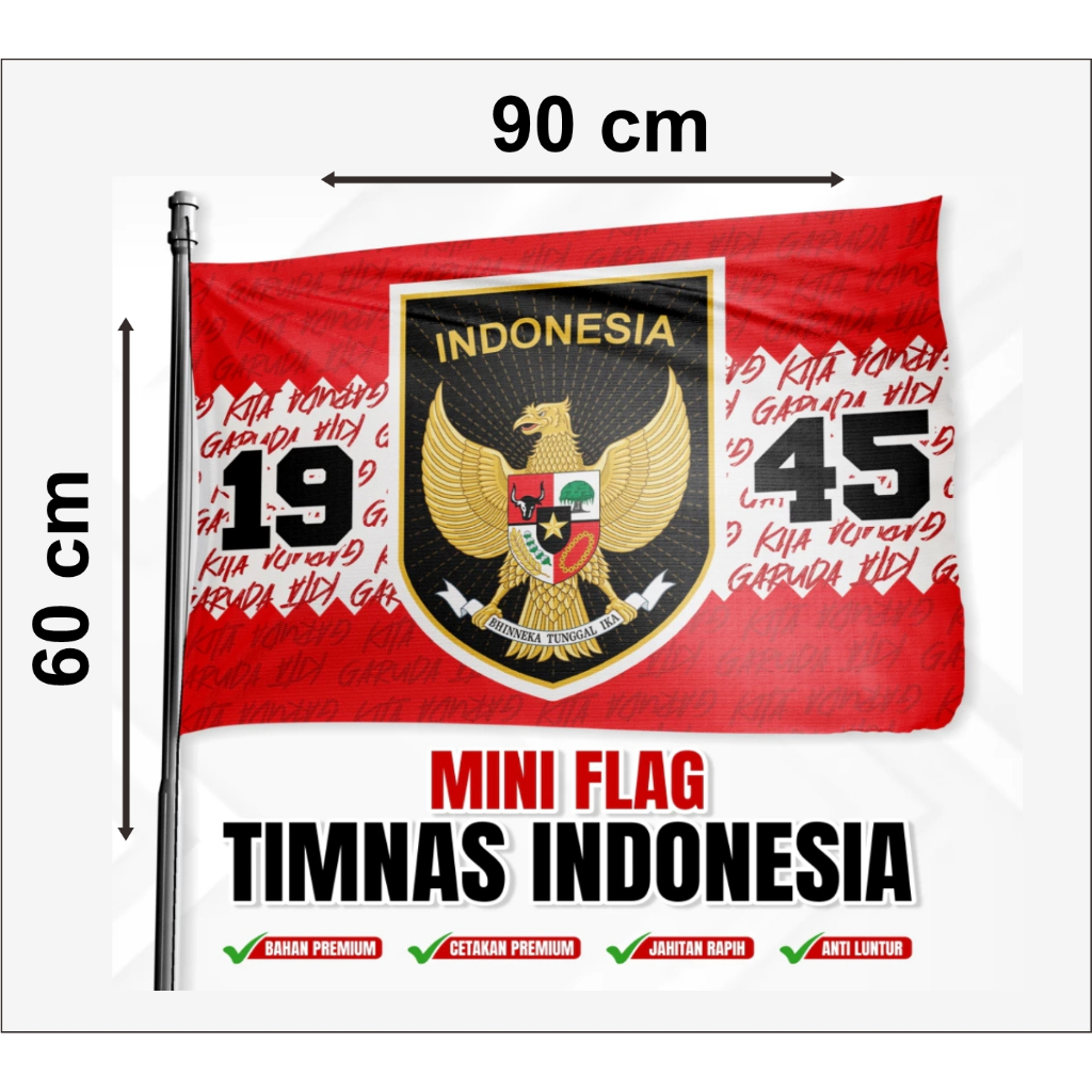 Jual BENDERA TIMNAS INDONESIA / BENDERA GARUDA /BENDERA ULTRAS GARUDA ...