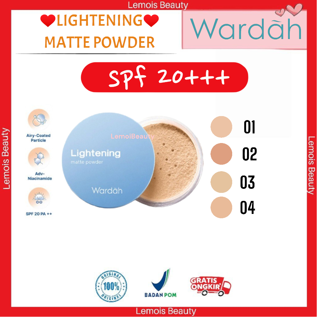 Jual LemoisBeauty - WARDAH LIGHTENING MATTE POWDER 20 g - Bedak Tabur ...