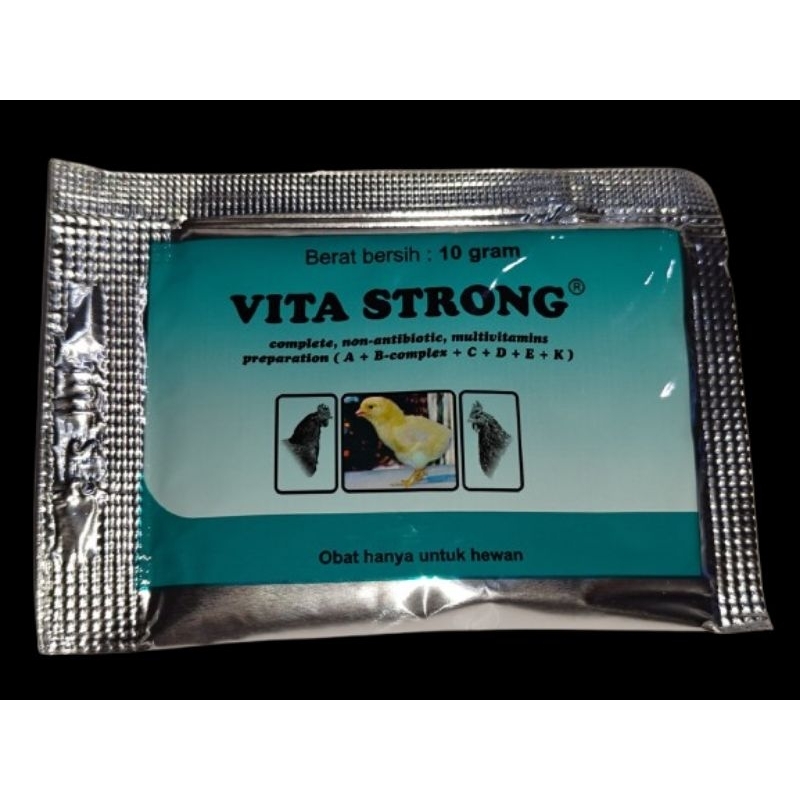 Jual VITA STRONG 10 GRAM VITAMIN UNTUK ANAK AYAM | Shopee Indonesia