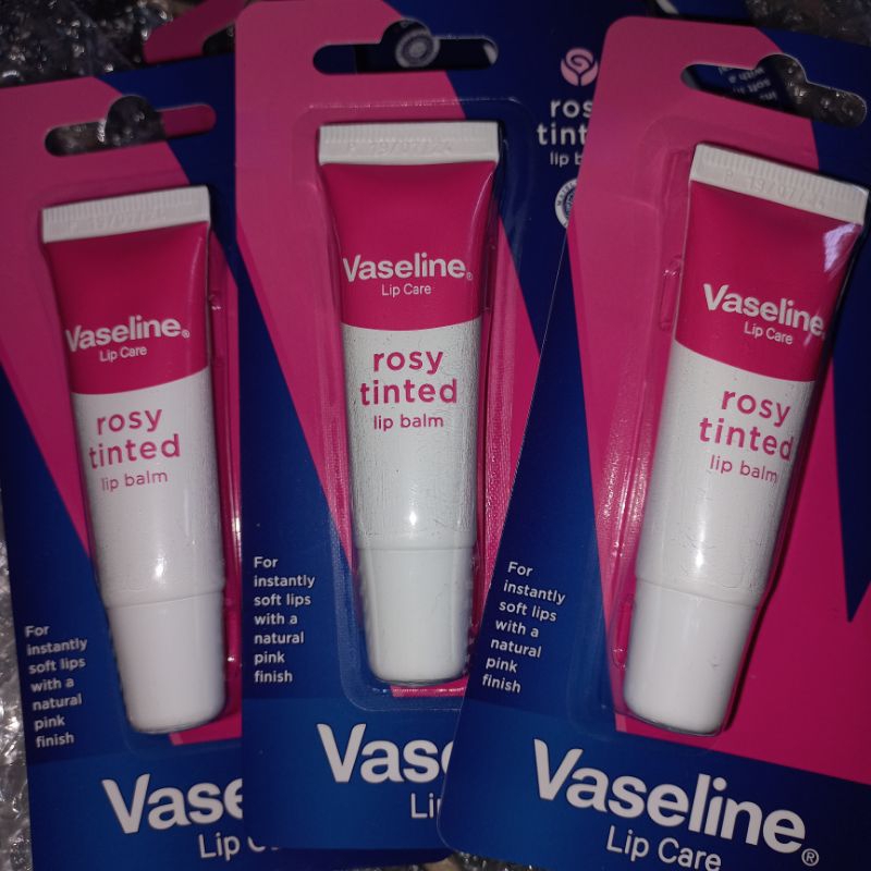 Jual Vaseline Lip Care Rosy Tinted Lip Balm 10gr New | Shopee Indonesia