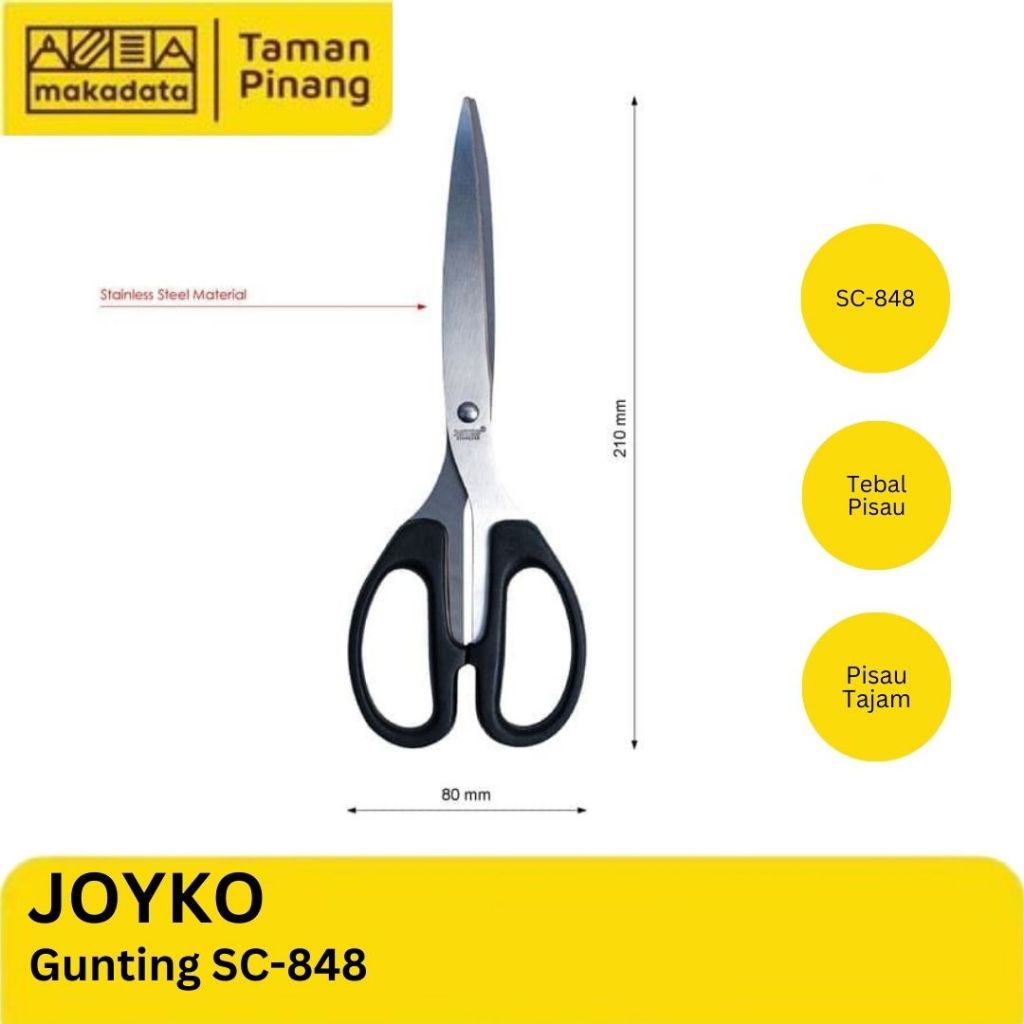 Jual SCISSORS / GUNTING JOYKO SC-848 (1 PCS) | Shopee Indonesia