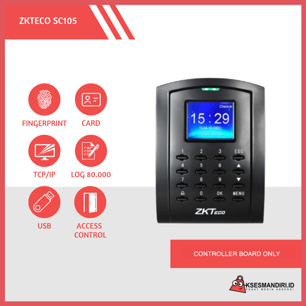 Jual Mesin Access Control ZKTECO SC105 Proxy pengganti c1 | Shopee Indonesia