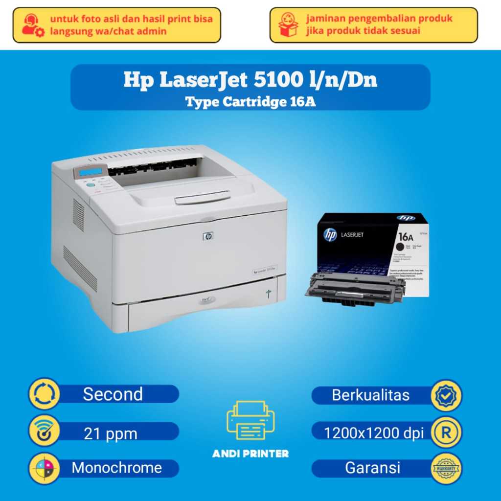 Jual Printer Hp LaserJet 5100 | Printer monochrome A3 | Shopee Indonesia