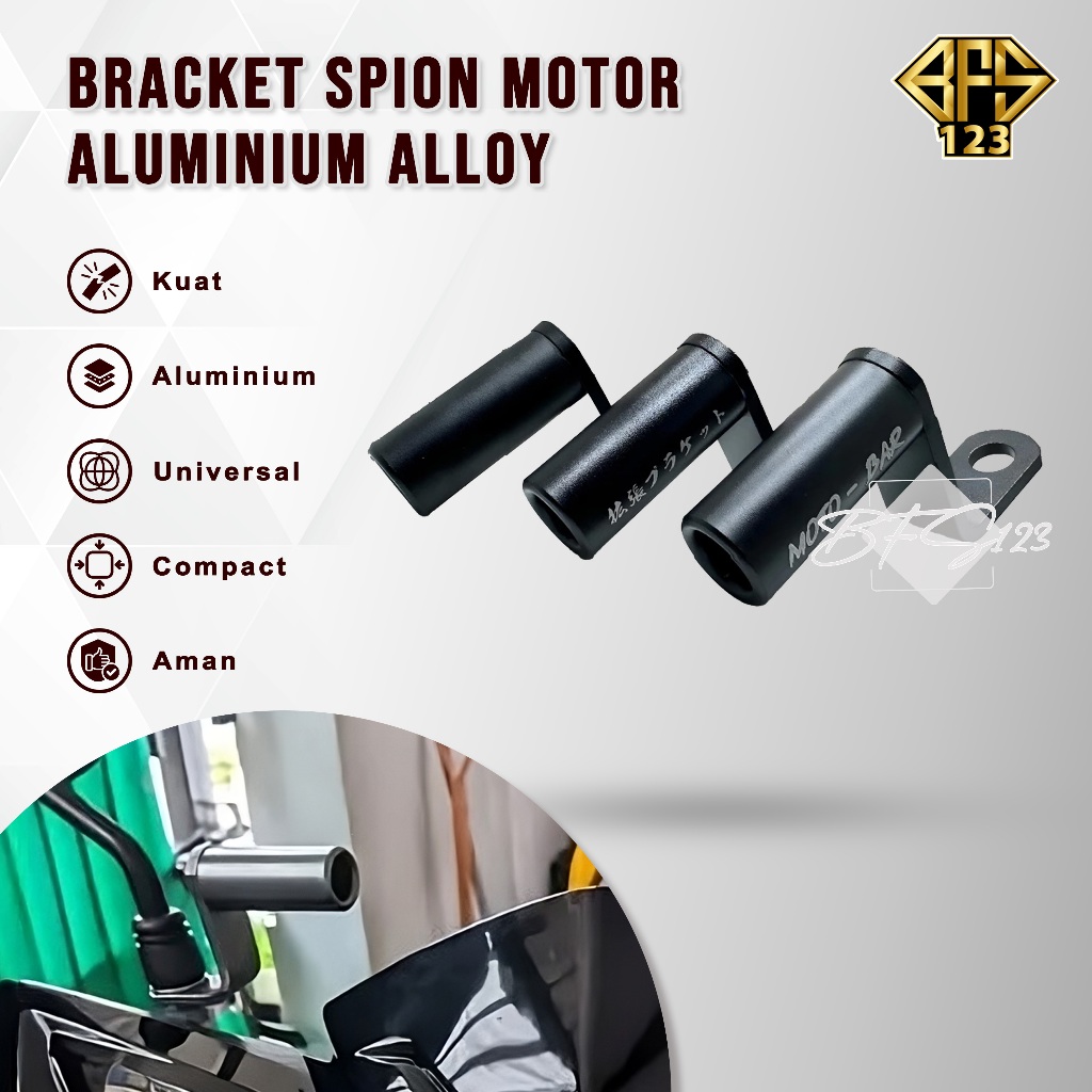 Jual Bracket Spion Motor Lampu Senter Holder HP Aluminium Aloy | Shopee ...