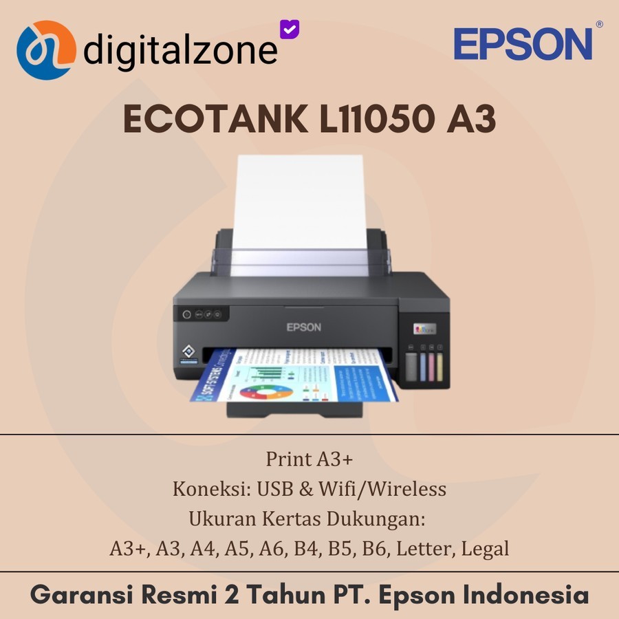 Jual Printer Epson EcoTank L11050 Ink Tank Wireless Printer | Shopee Indonesia