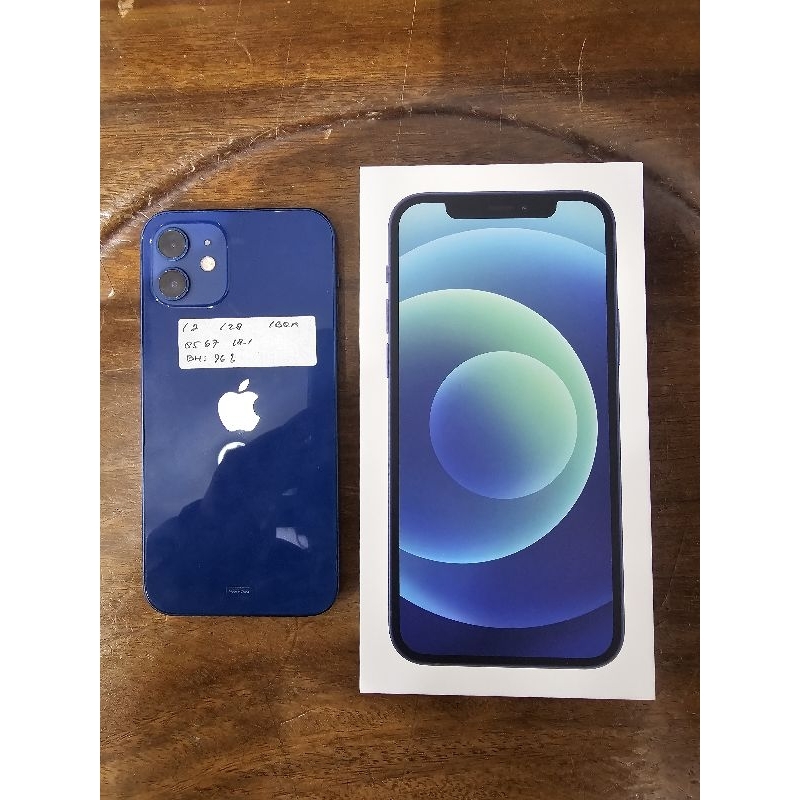 Jual iphone 12 biru 128gb ex ibox | Shopee Indonesia