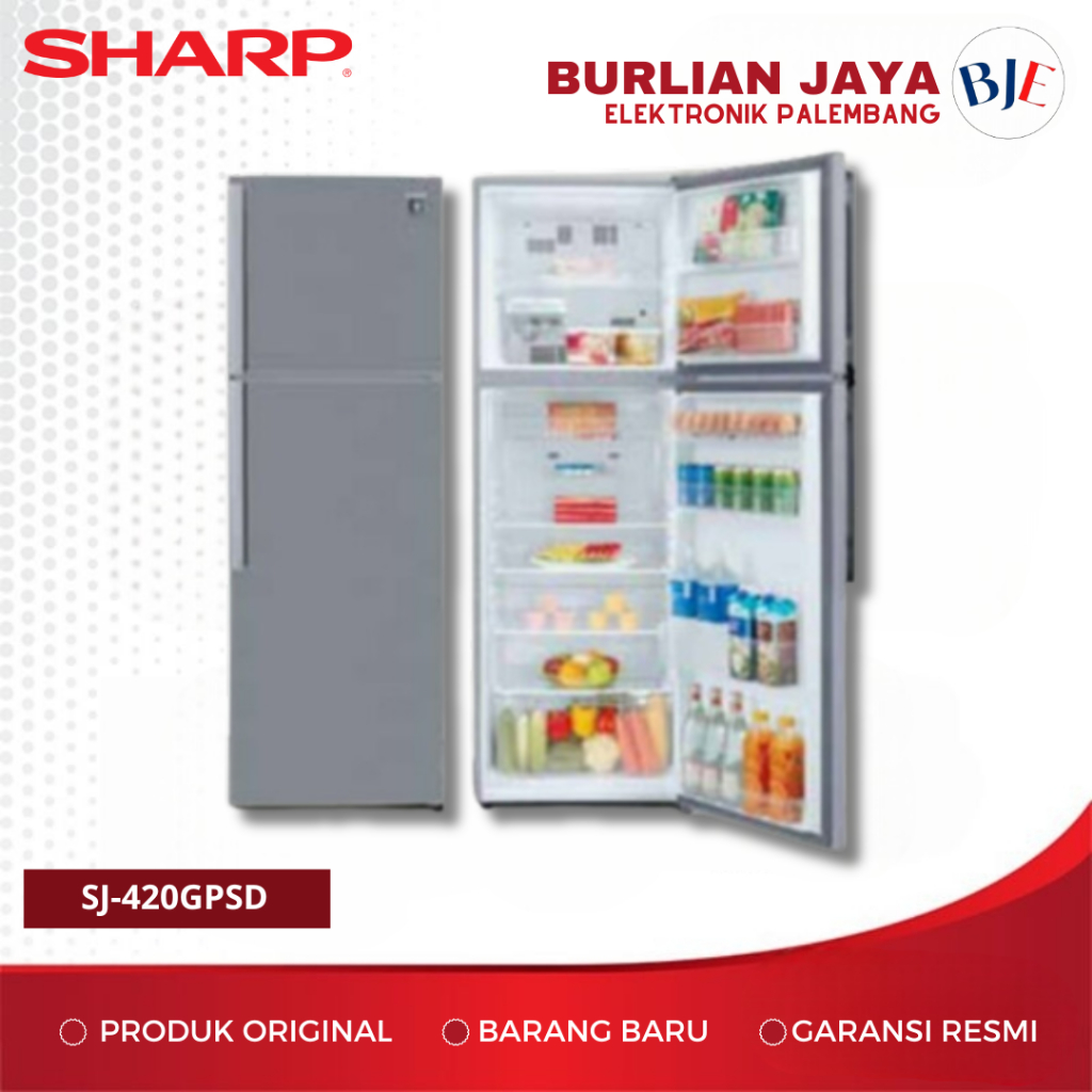 Jual KULKAS 2 PINTU SHARP SJ-420GPSD KULKAS 2 PINTU PALEMBANG | Shopee ...