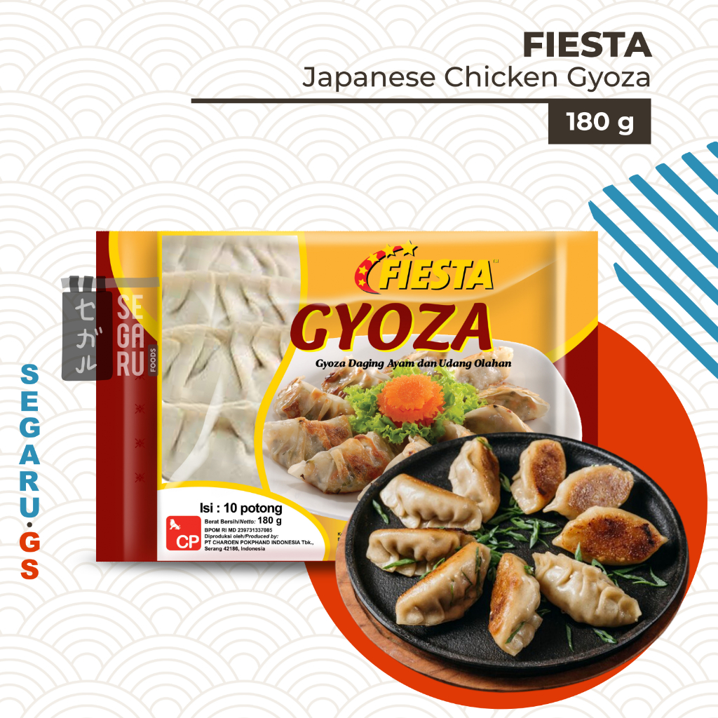 Jual Fiesta Gyoza Ayam dan Udang Halal isi 10 pcs 180 gram | Shopee ...