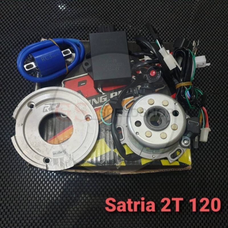 Jual Magnet Pengapian Racing YZ RC3 Suzuki Satria 120 dua tak Berikut Koil CDI dan Plenes ...