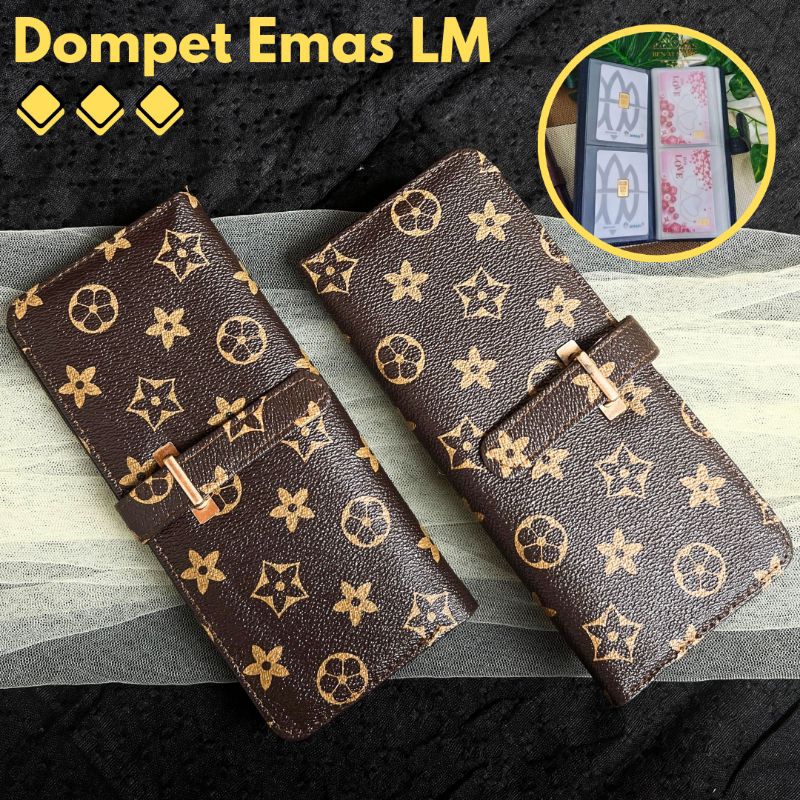 Jual DOMPET EMAS LOGAM MULIA LM CARD WALLET GOLD BAR | Shopee Indonesia