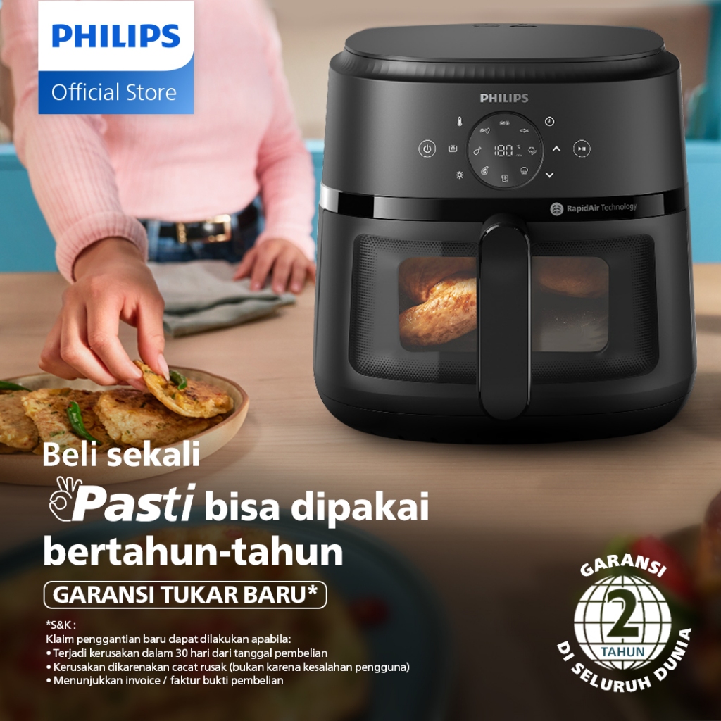 Jual BARU! PHILIPS Airfryer Low Watt 800 W TRANSPARAN BEST CHOICE KAPASITAS BESAR, 6.2 L. Dengan ...