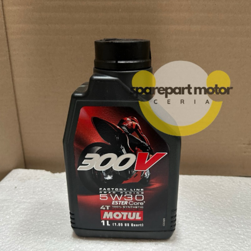 Jual OLI MOTUL 300V RACING 5W30 4T ESTER CORE 1LITER ORIGINAL | Shopee Indonesia