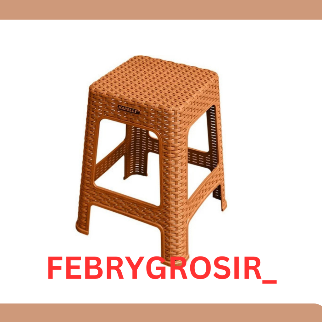 Jual KURSI BASO PLASTIK ROTAN NAPOLLY BANGKU WARUNG BAKSO / BANGKU ...