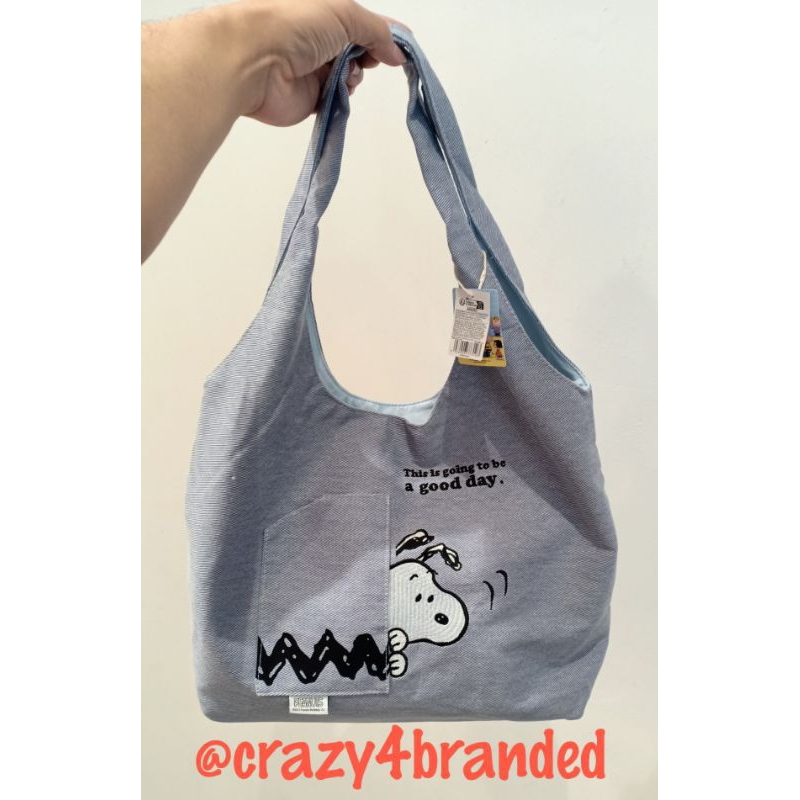 Jual Miniso × Peanuts Snoopy Colorful Life Collection Shoulder Denim ...