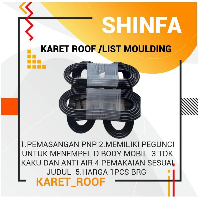 Jual KARET ROOF /LIST MOULDING /DRIIP SIDE ROOF MOBIL VIOS GEN3/LIMO ...