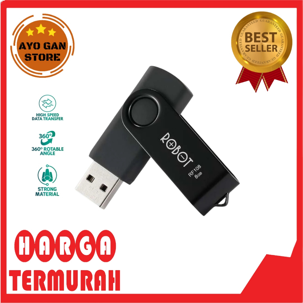 Jual ROBOT RF108 8GB Flashdisk FlashDrive USB Drive Original | Shopee Indonesia