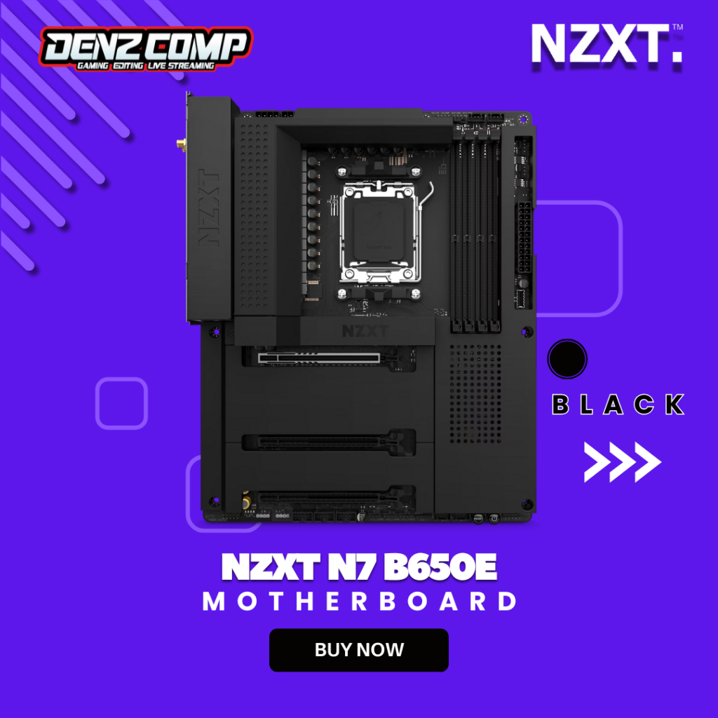 Jual NZXT N7 B650E AMD ATX Motherboard with Wi-Fi and NZXT CAM Features ...