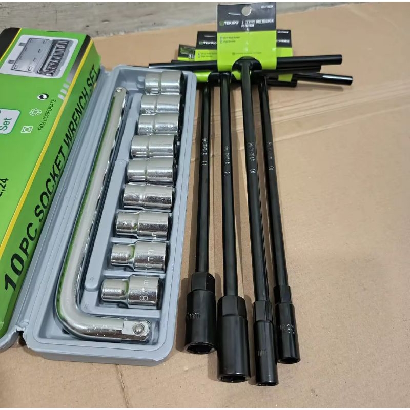 Jual Paket Kunci T Set 4 Pcs Tekiro + Kunci Shock Sok Set 10pcs 8-21mm ...