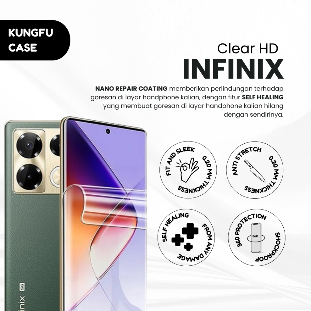 Jual YOJI (FREE GIFT) INFINIX - Premium Anti Gores Hydrogel - Not Tempered Glass Series Infinix ...