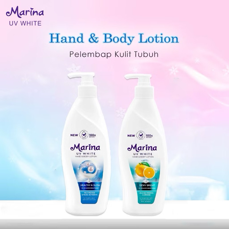 Jual Marina Hand & Body Lotion with pump 350 ML | Shopee Indonesia