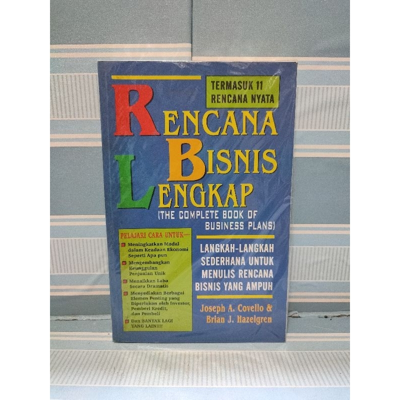 Jual Buku rencana bisnis lengkap ( the complete book of business plan ...
