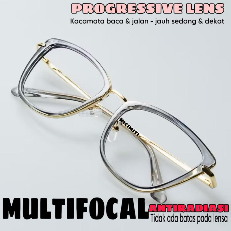 Jual Kacamata Plus Baca dan Jalan PROGRESIF Antiradiasi - Frame wanita ...