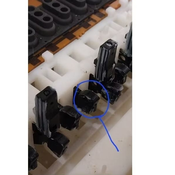 Jual hammer caps tuts keyboard piano Casio karet tuts satu set HITAM ...