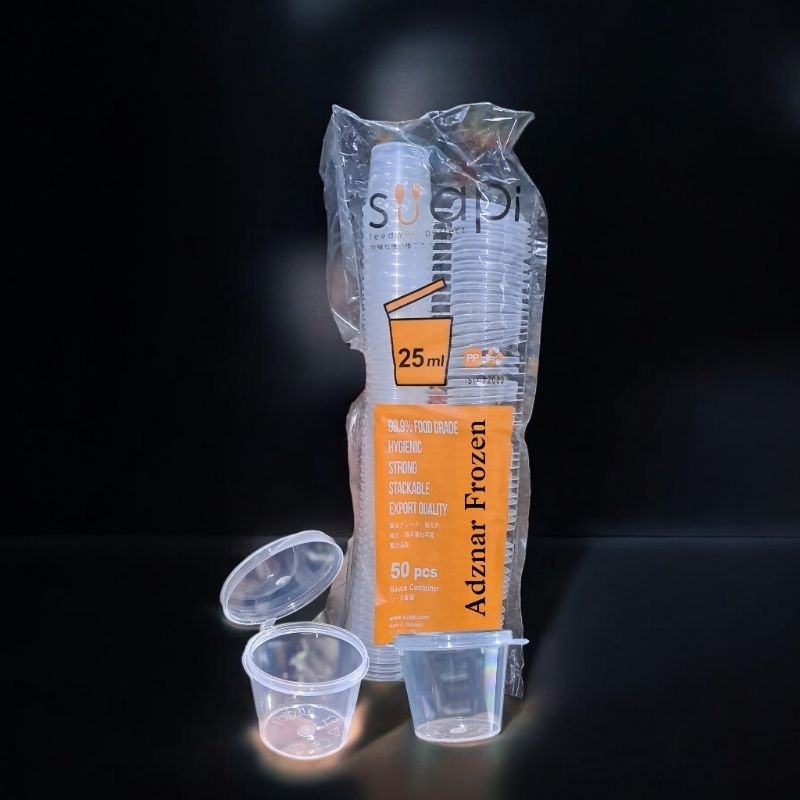Jual Cup sauce suapi 25ml 1 roll @50/ Cup sambal 25ml | Shopee Indonesia