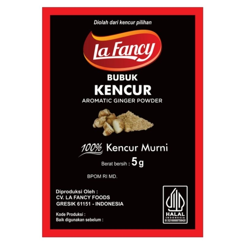Jual La Fancy Foods Kencur Bubuk 100% Murni 5gr | Shopee Indonesia