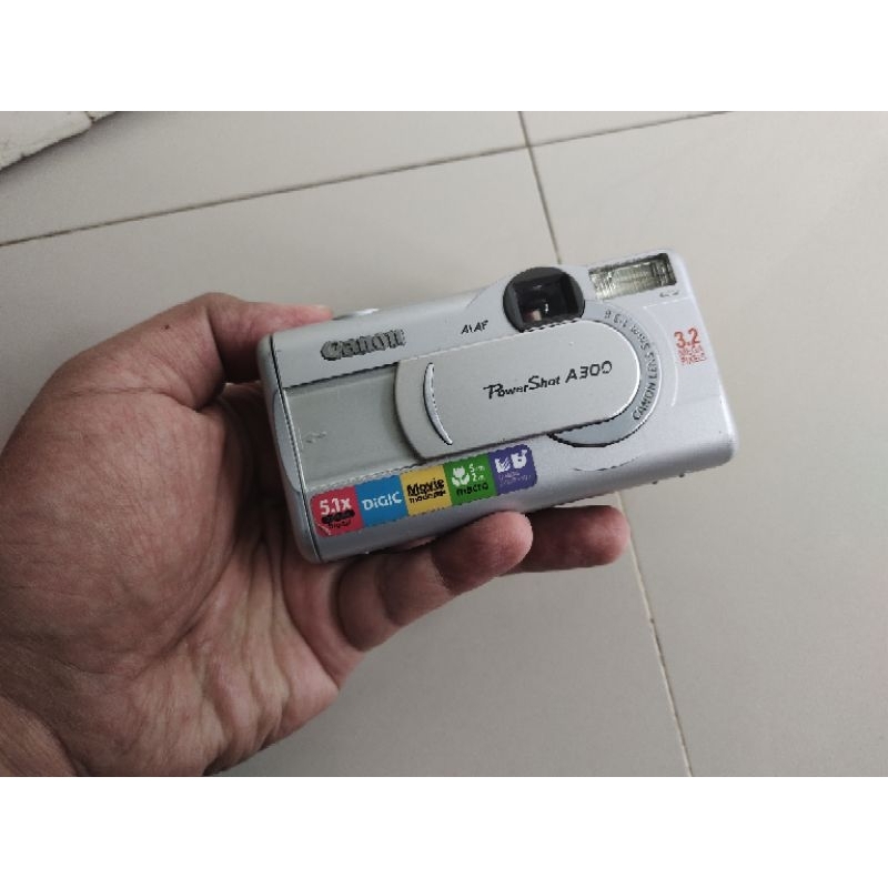 Jual Kamera digicam vintage Canon Powershot A300 koleksi | Shopee Indonesia