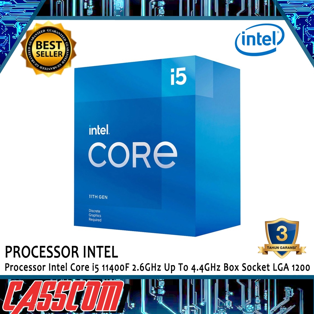 Jual Processor Intel Core I5 11400F Box (LGA 1200 Gen 11) | Shopee Indonesia