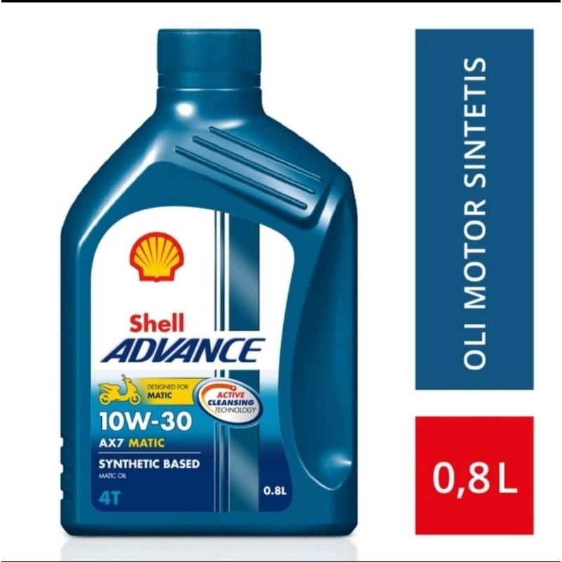 Jual Oli Shell Advance Scooter Matic SAE 10W 30 800ML 100% Original ...