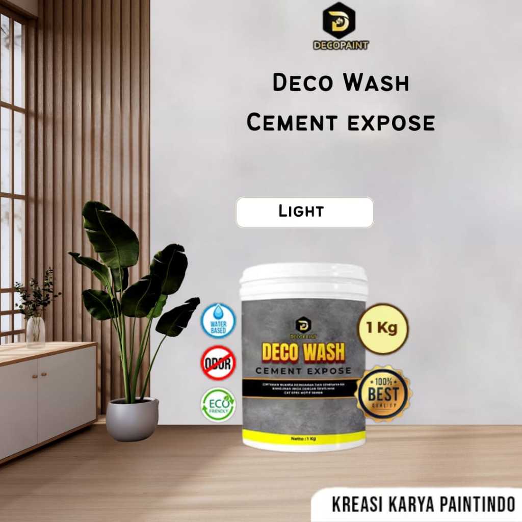 Jual 1Kg Deco Wash Cement Expose | Cat Semen Expose - Warna Light ...