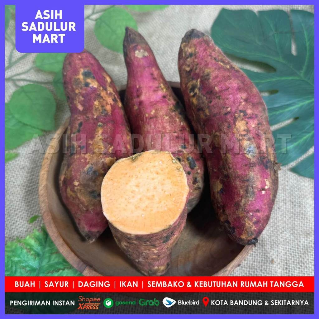 Jual Ubi Merah | Ungu | Cilembu | 500gr / 1kg Promo Bandung (Hui ...