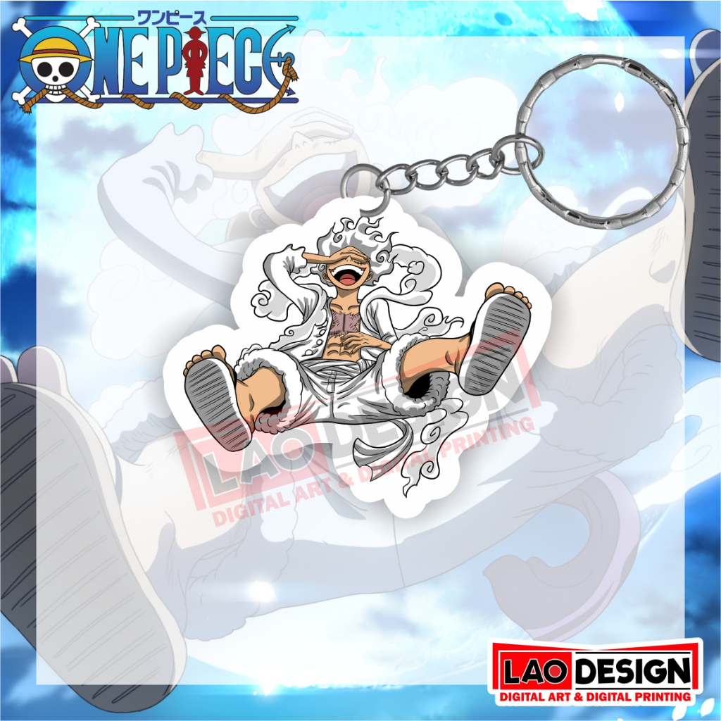 Jual Gantungan Kunci Luffy Gear 5 - Gantungan Kunci Akrilik One Piece ...