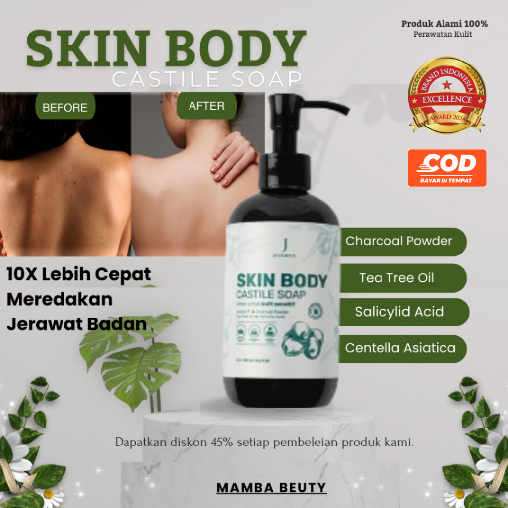 Jual Jevarine Skin Body Castile Soap - sabun jerawat sabun penghilang ...