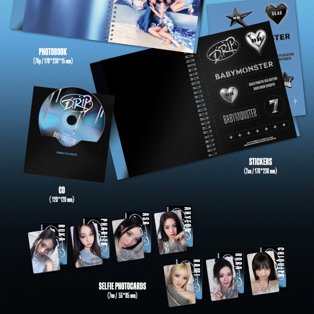 Jual BABYMONSTER - 1st Album [Drip] (Binder Ver.) | Shopee Indonesia