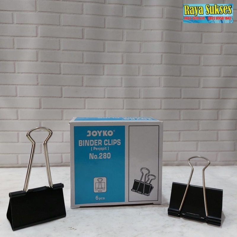 Jual Binder Clips Joyko No.280/ Clips Kertas/Penjepit Kertas Besar ...