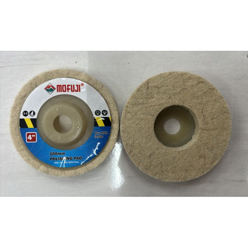 Jual Poles Stainless Putih 4" Bahan Wool Gerinda Tangan Mata Wol Wheel ...