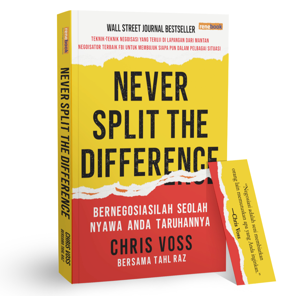 Jual Buku Never Split the Difference - Chris Voss & Tahl Raz - Rene Turos 100% Original | Shopee ...