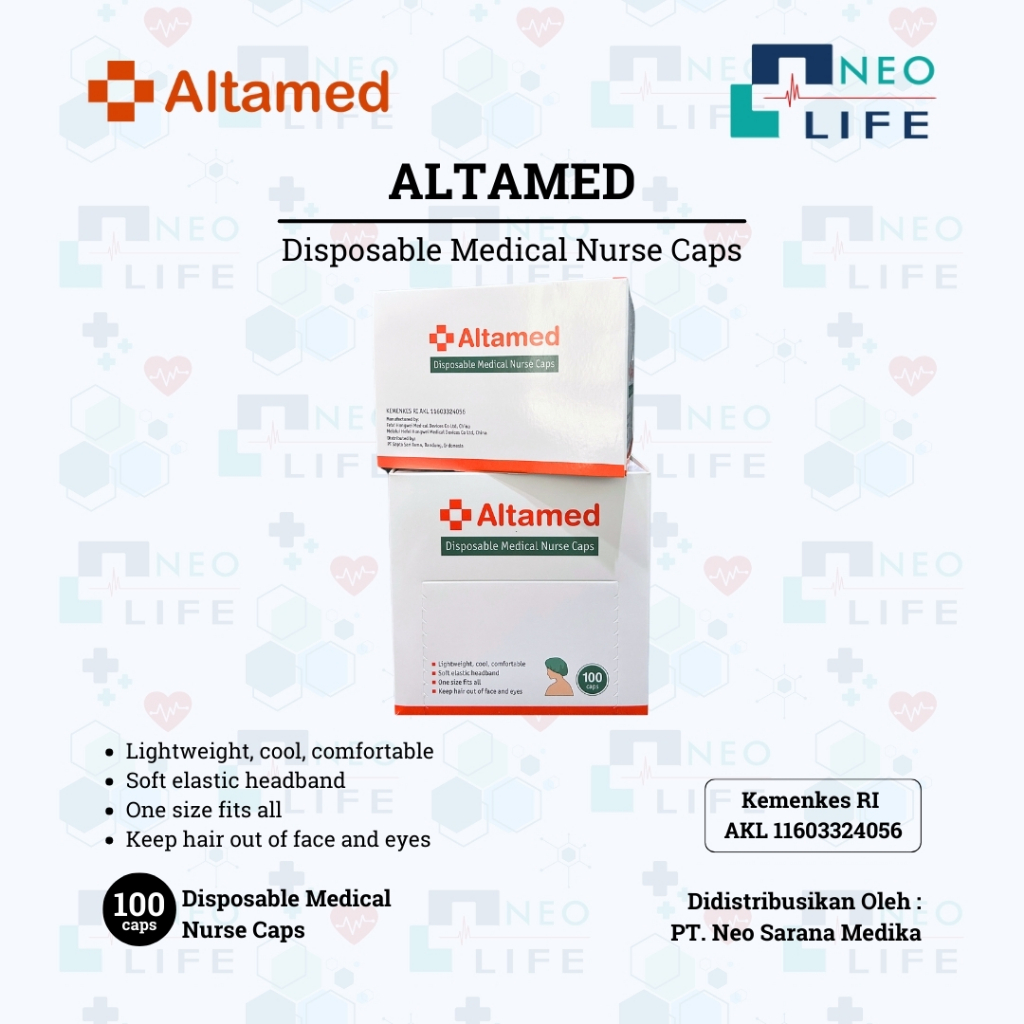 Jual ALTAMED Disposable Medical Nurse Caps | Shopee Indonesia