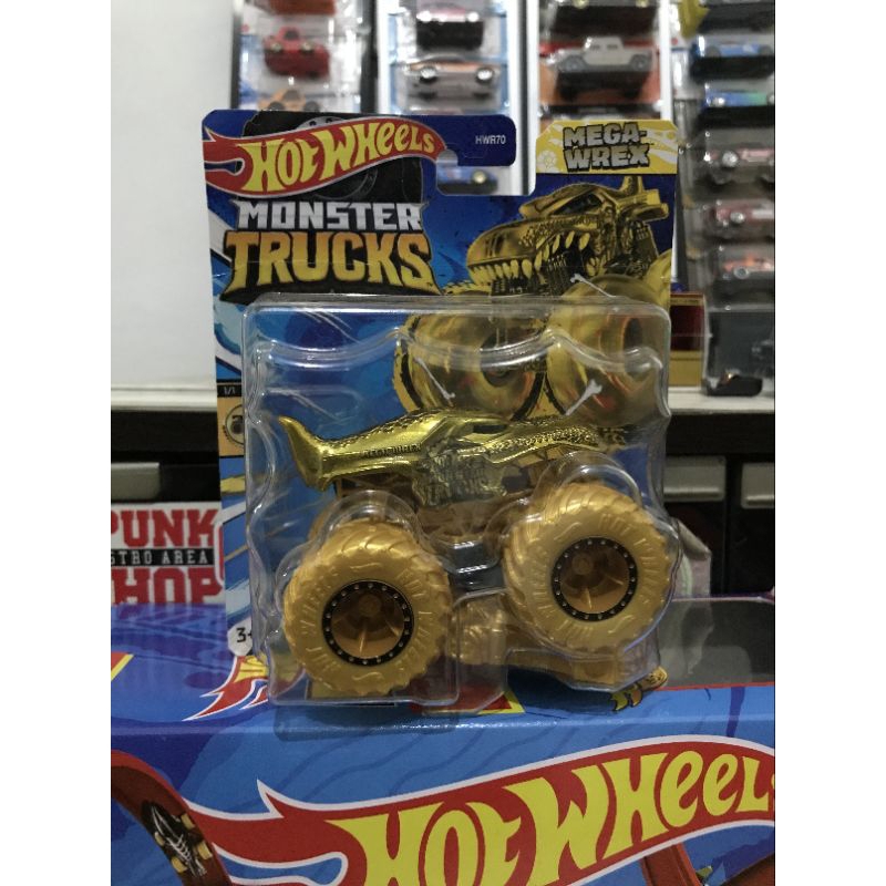 Jual Hot Wheels Golden Mega Wrex Monster Trucks Gold Edition | Shopee ...