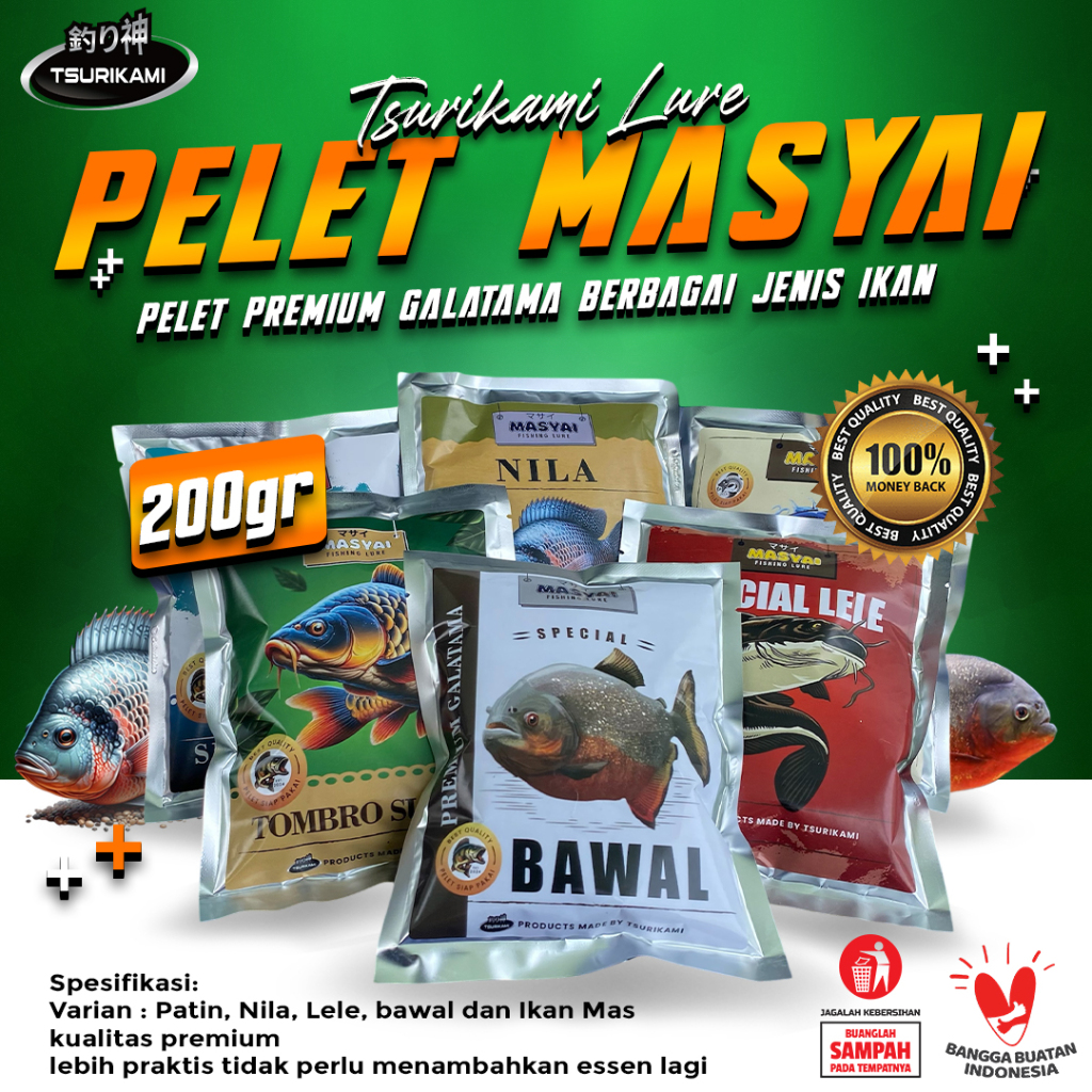 Jual PELET MASYAI SIAP PAKAI SPECIAL MANCING GALATAMA DENGAN KUALITAS PREMIUM isi 200gram ...