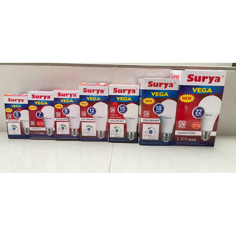 Jual LAMPU LED MURAH SURYA VEGA / CAPSULE 5W / 7W / 9W / 12W / 15W / 18W /24W ORIGINAL/SURYA ...