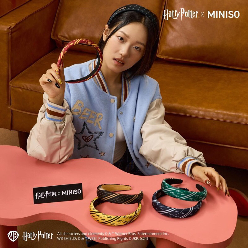 Jual MINISO x Harry Potter Striped Hair Hoop / Bando Harry Potter ...