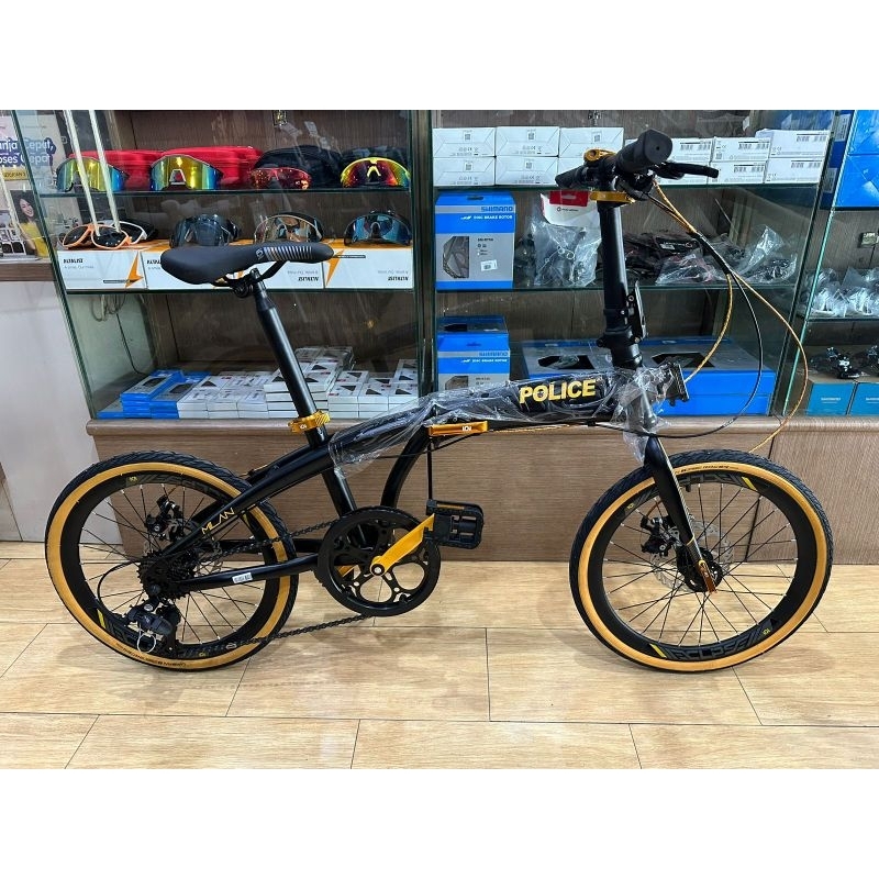 Jual Sepeda Lipat Police Milan 8 Speed | Shopee Indonesia