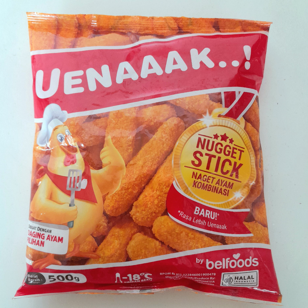 Jual BELFOODS uenak nugget stik 500gr | Shopee Indonesia