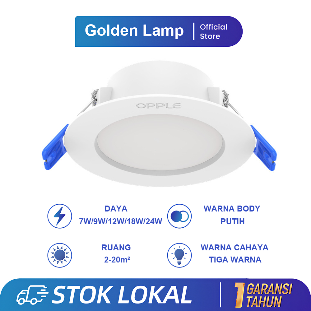 Jual LAMPU DOWNLIGHT LED PLAFON PANEL TIPIS BULAT INBOW 7W 9W 12W 18W ...