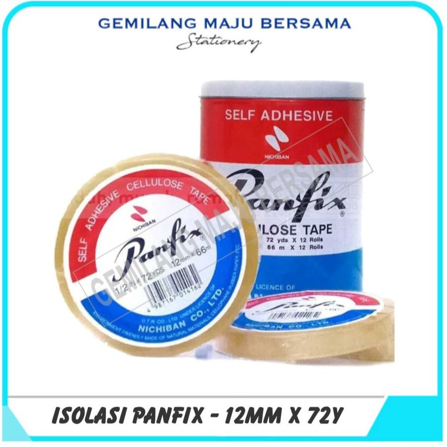Jual Isolasi Panfix 12 mm x 72 Yard (Harga Per Buah) | Shopee Indonesia